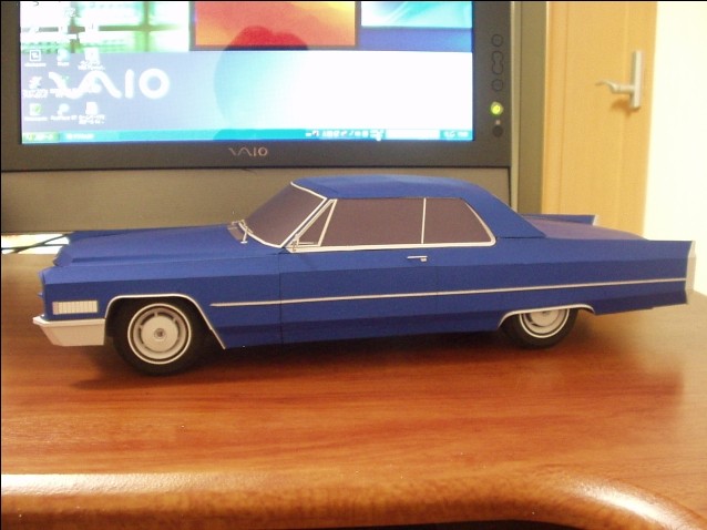 1966 Cadillac Coupe Deville (1/16) - American car Papercraft! by north07