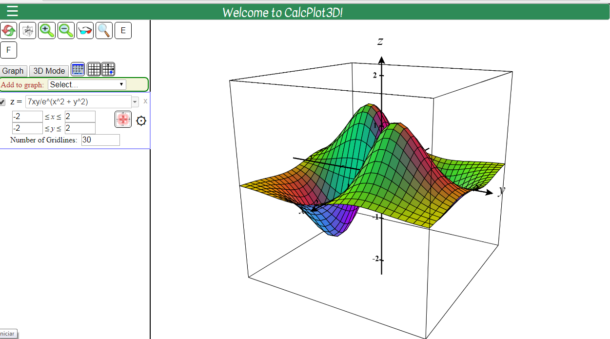 CalcPlot3D - Página Jimdo de tareasdelsemestre
