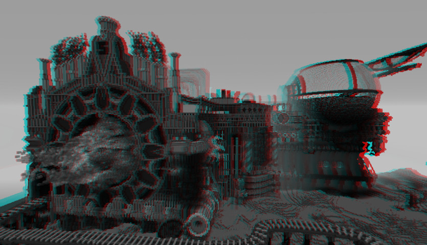 Minecraft - Anaglyph by noaretblanc