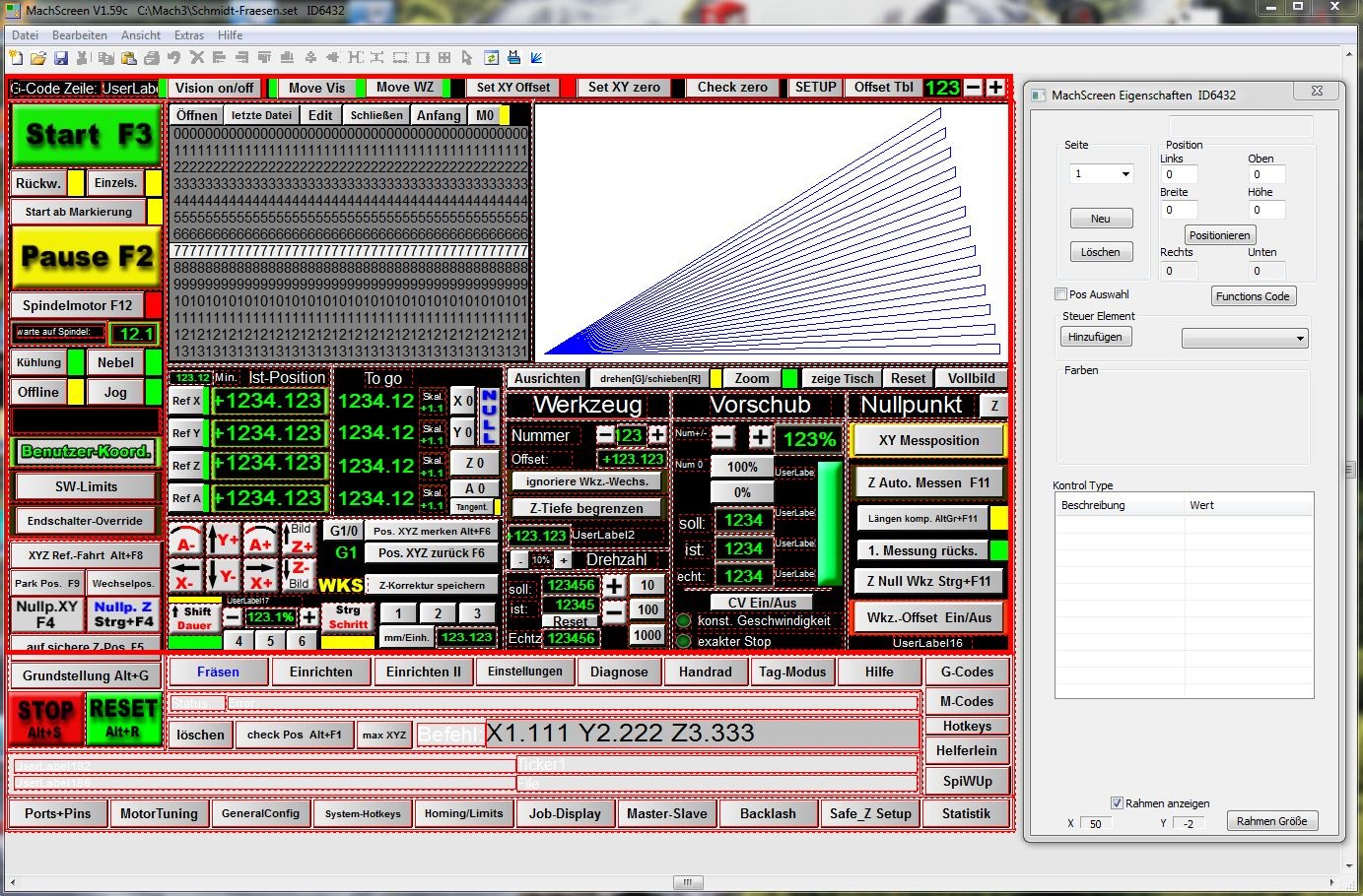 Steuerungssoftware, Mach3 und Screens - Boeing 737NG Home Cockpit