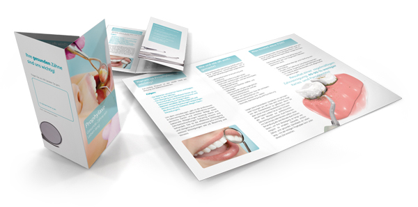 Patientenflyer Zahnmedizin - NEXILIS Dentalshop Recallkarten Flyer Zahnarzt