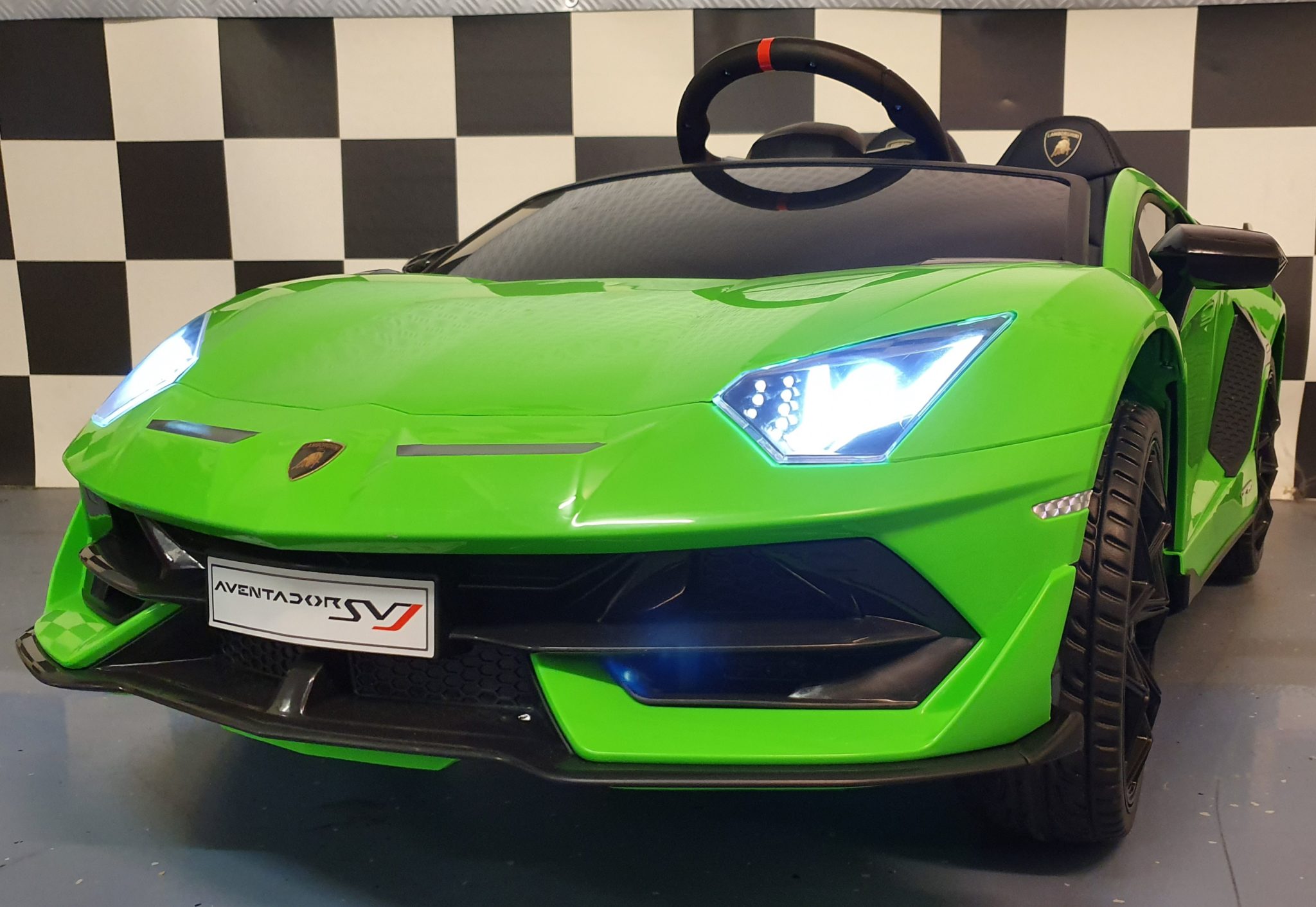 Kinderauto Lamborghini Aventador SV - Ridecars kinderauto winkel