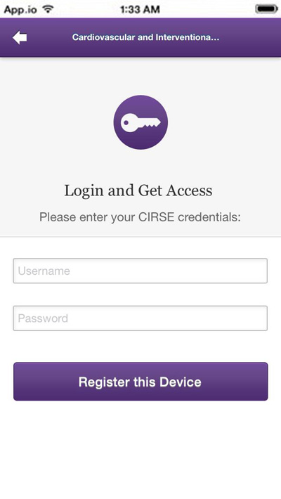 CVIR App - CVIR - Official journal of CIRSE on interventional radiology
