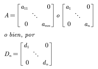 Tipos especiales de matrices - Matemática Informática y Educación