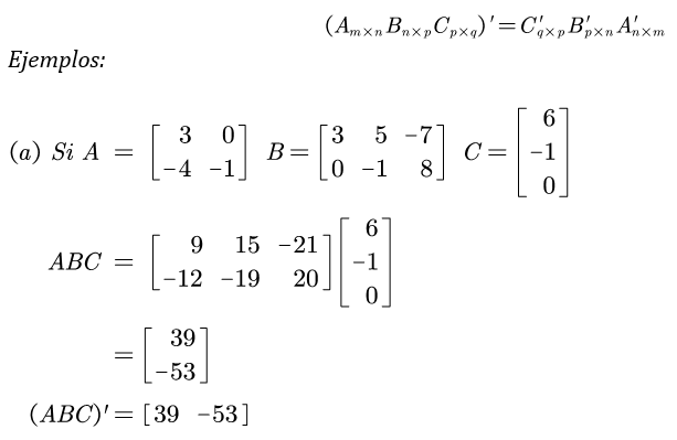 Tipos especiales de matrices - Matemática Informática y Educación