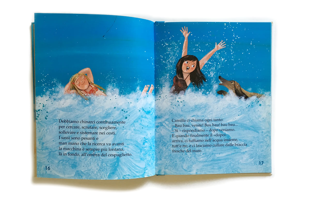 Sulla spiaggia dei sassi colorati - Manuela Leporesi illustrations for ...