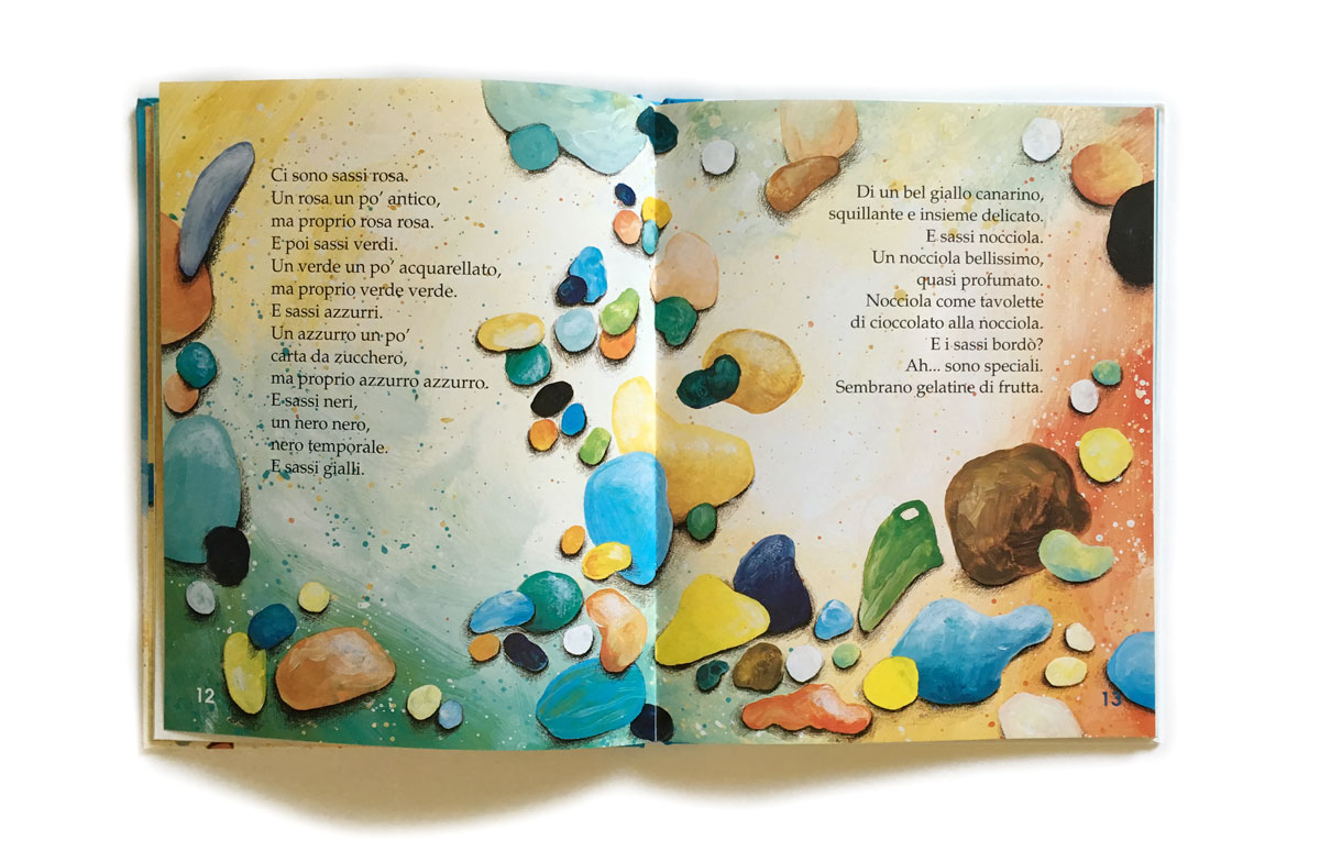 Sulla spiaggia dei sassi colorati - Manuela Leporesi illustrations for ...