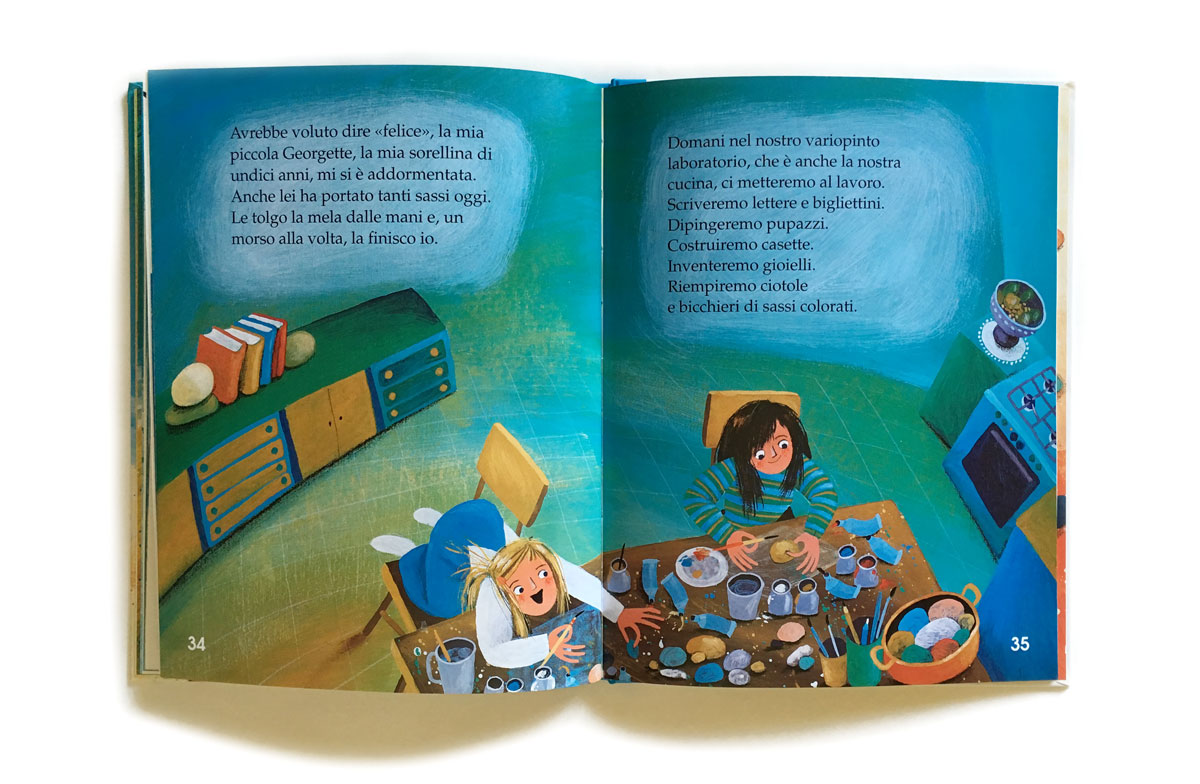 Sulla spiaggia dei sassi colorati - Manuela Leporesi illustrations for ...