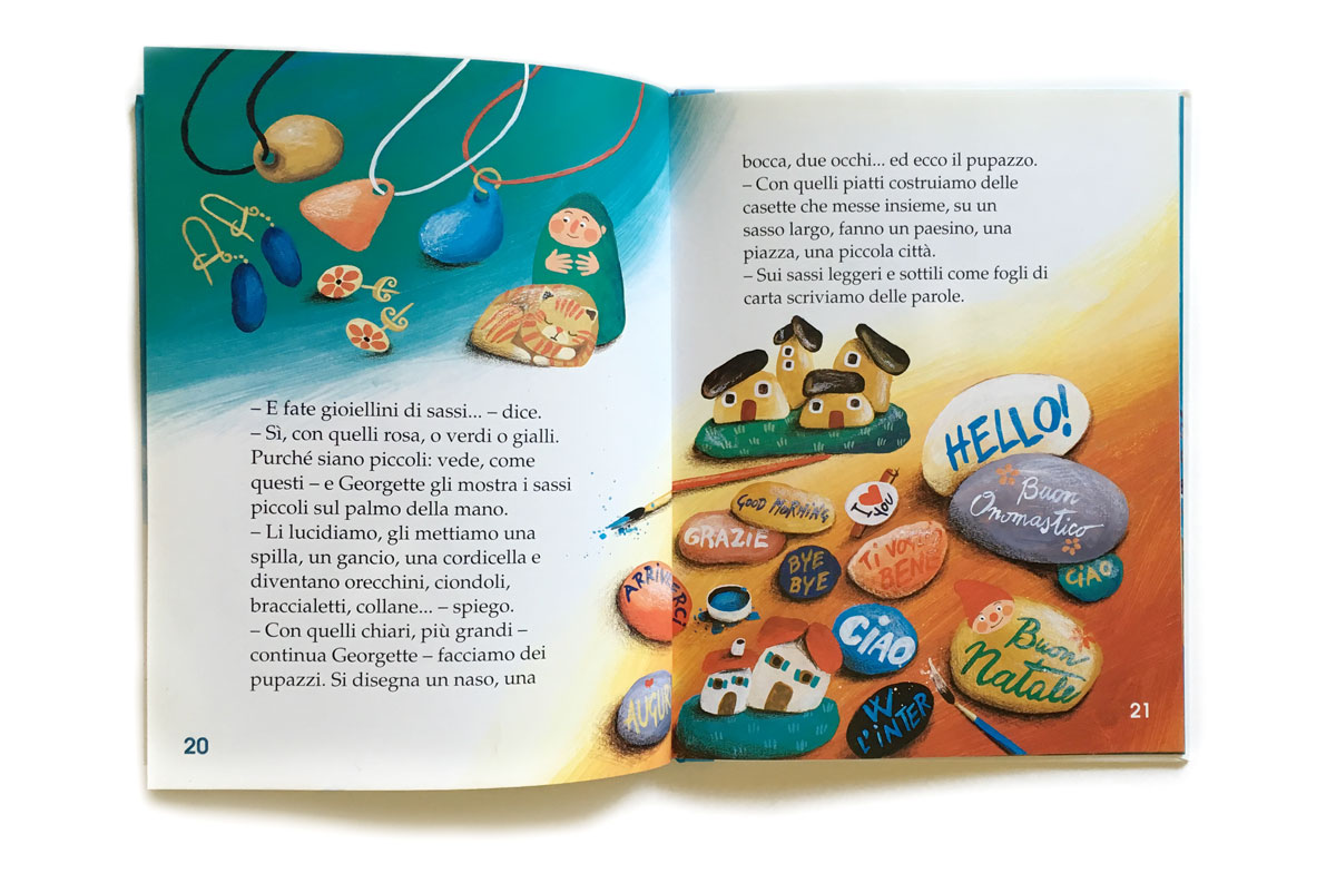 Sulla spiaggia dei sassi colorati - Manuela Leporesi illustrations for ...