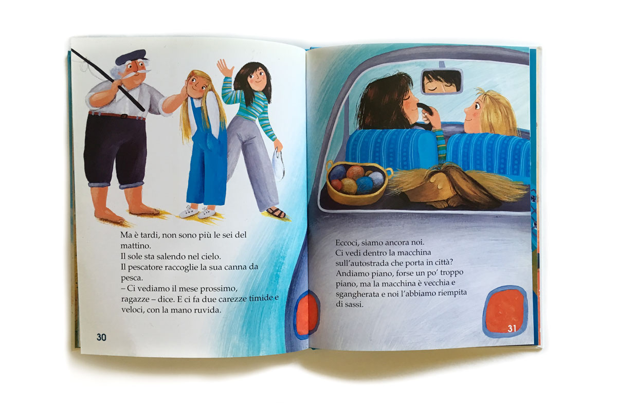 Sulla spiaggia dei sassi colorati - Manuela Leporesi illustrations for ...