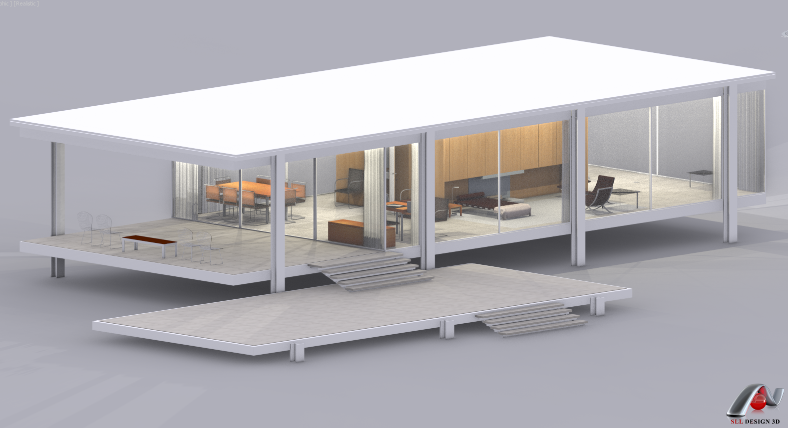 Casa Farnsworth - SLL Design 3D