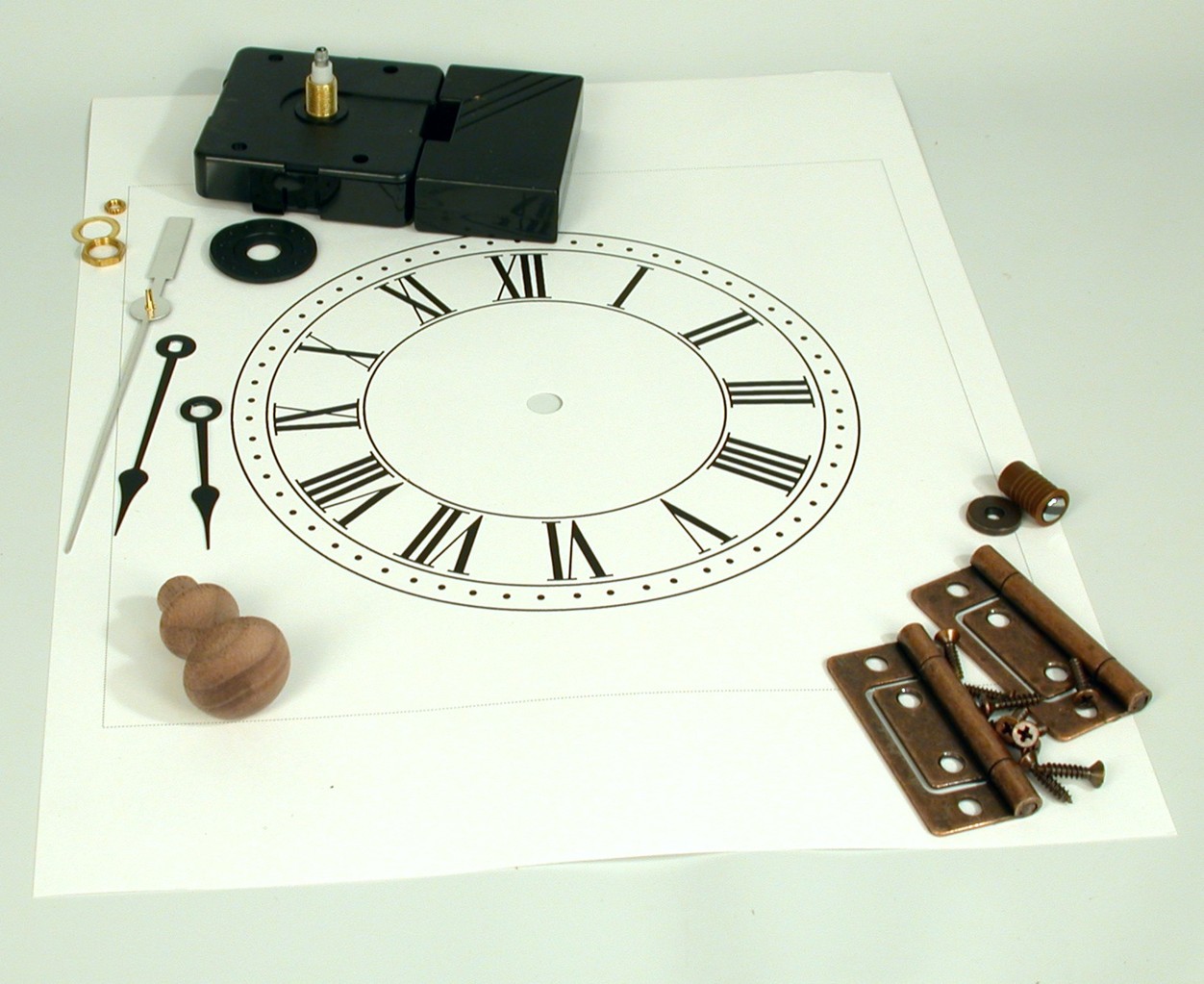 Shaker Clock Plan & Parts - Schlabaugh & Sons