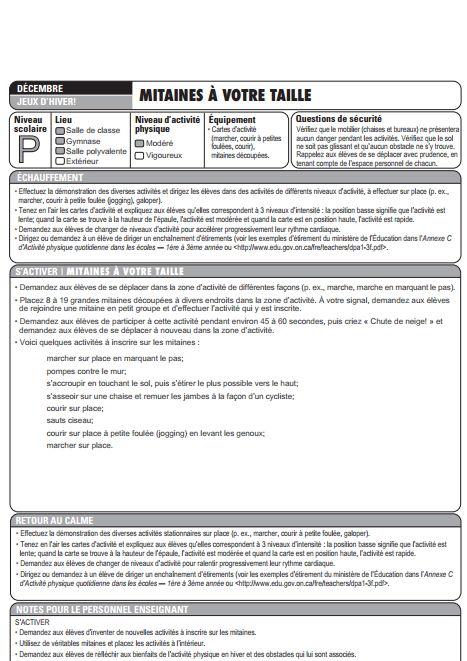 ressources pour bouger en classe - pausesactives