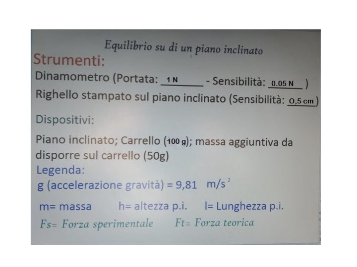 Laboratorio piano inclinato - Benvenuti su studiarefisica!