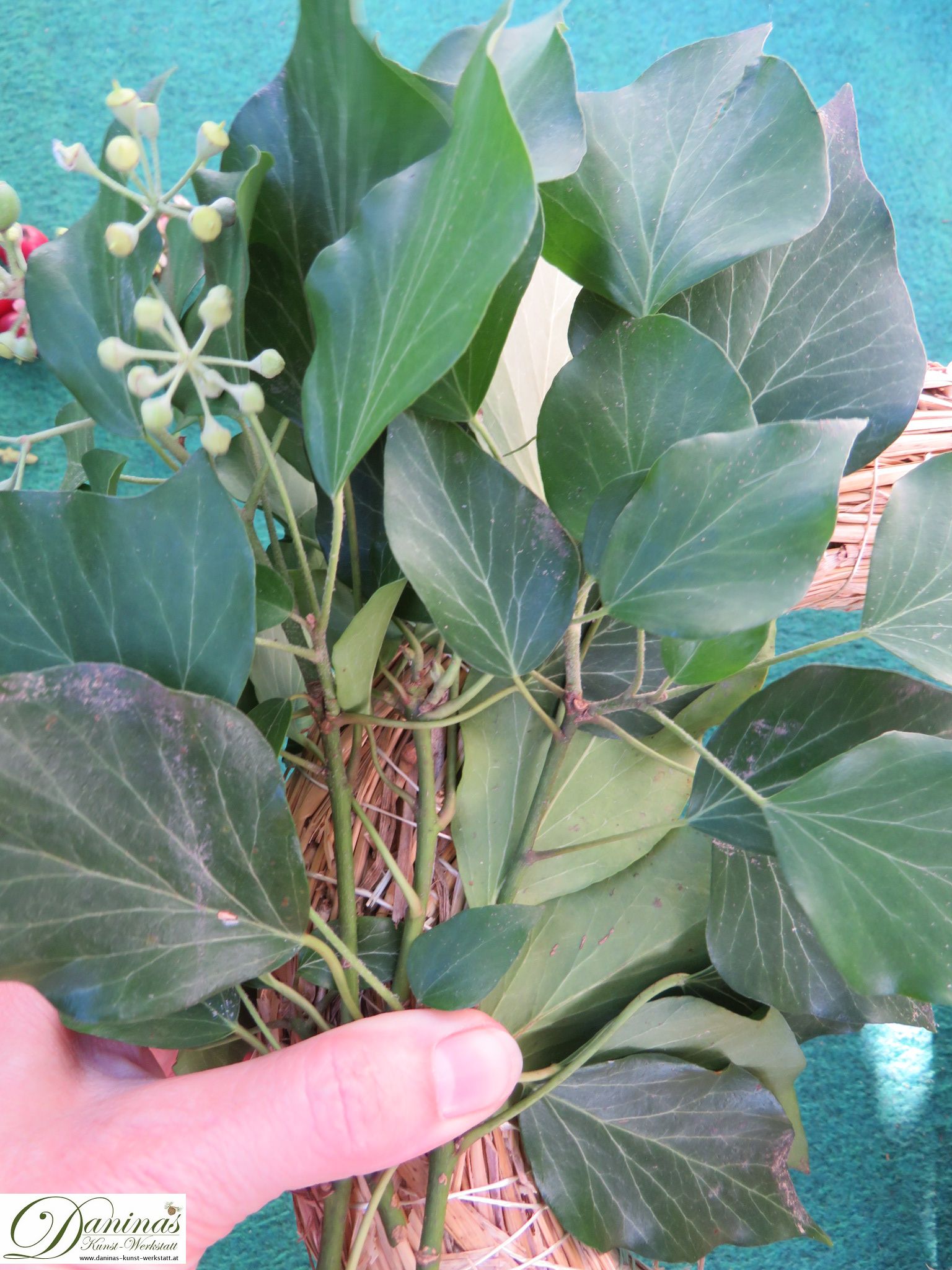 Herbstkranz basteln DIY Anleitung - Daninas-Kunst-Werkstatt