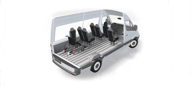 SMARTFLOOR ALUMINUM SYSTEM FLOOR - AMF-Bruns - Vehicles for disabled people