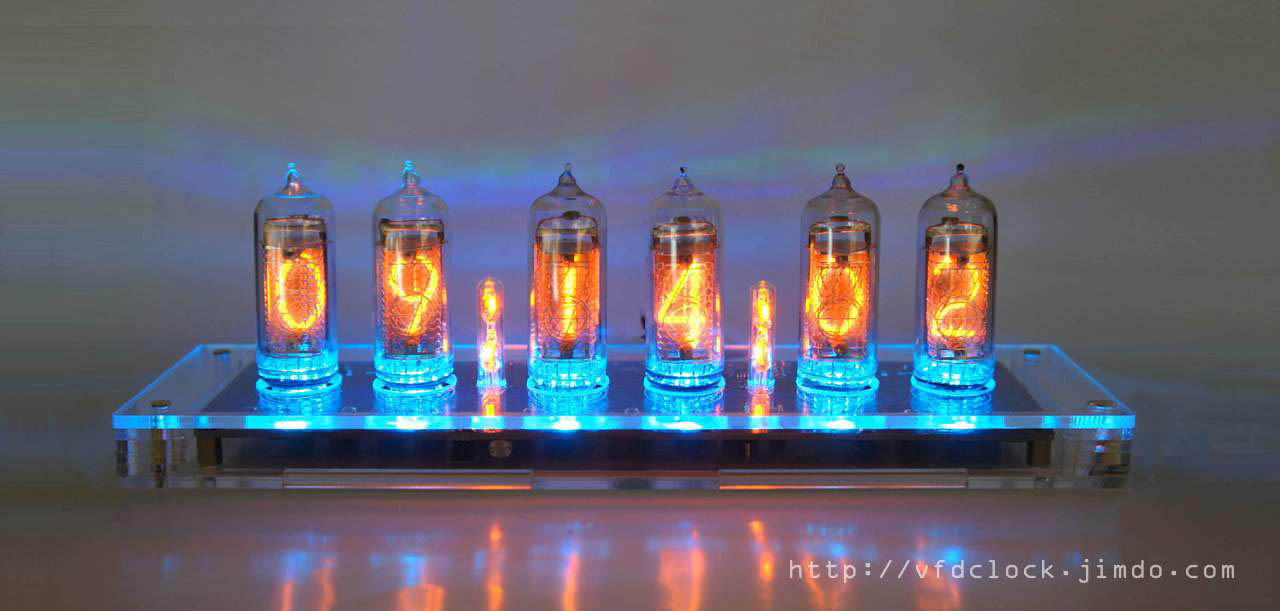 USB Powered 6-Tube IN-14 NIXIE clock V1.0-USB供电的IN-14辉光管时钟 - VFDCLOCK-电子制作网