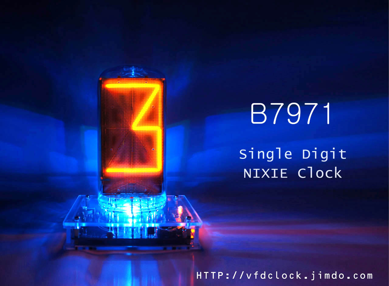 B7971 Huge Single Digit NIXIE Tube Clock-Pluggable-USB Powered ...
