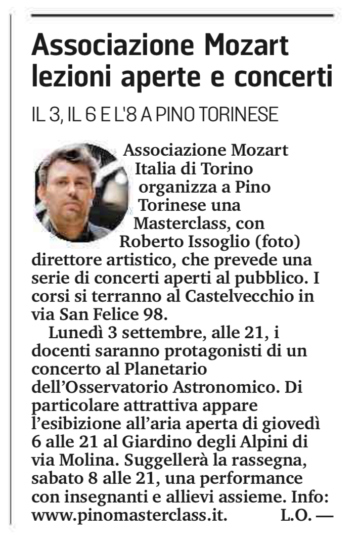 Simone Bernardini, violino - Benvenuti su pinomasterclass!