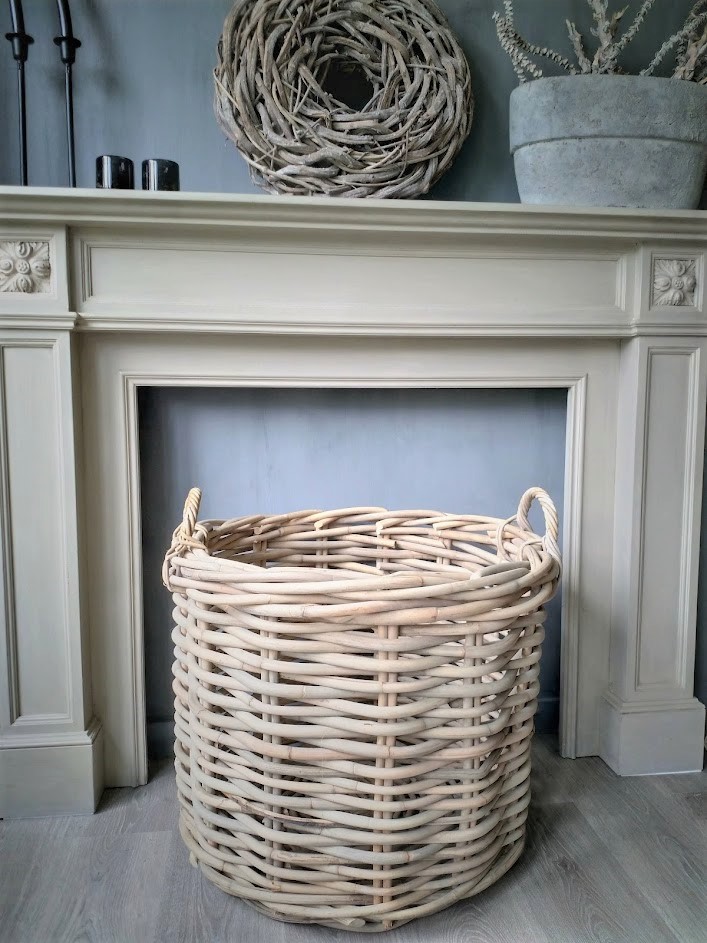 - Grote rotan mand - Sfeer & Smaak: webshop van landelijke woonaccessoires