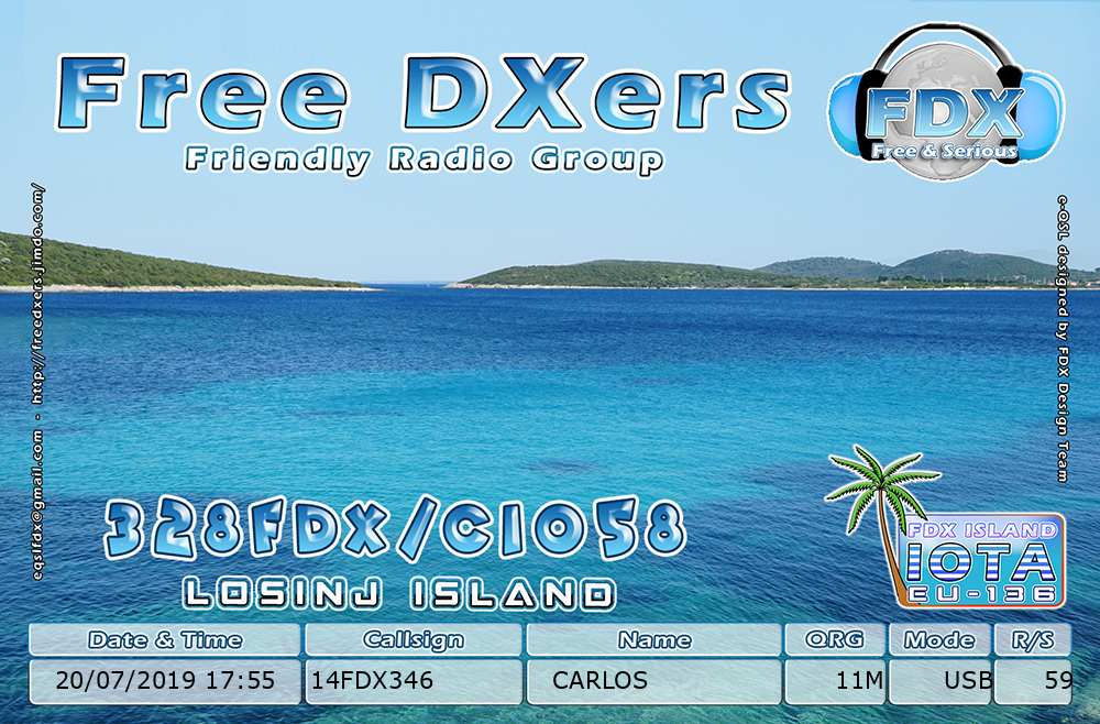 47- EQSL RX - CONFIRMATION SAMPLE OF EQSL OR QSL or diploma etc ...