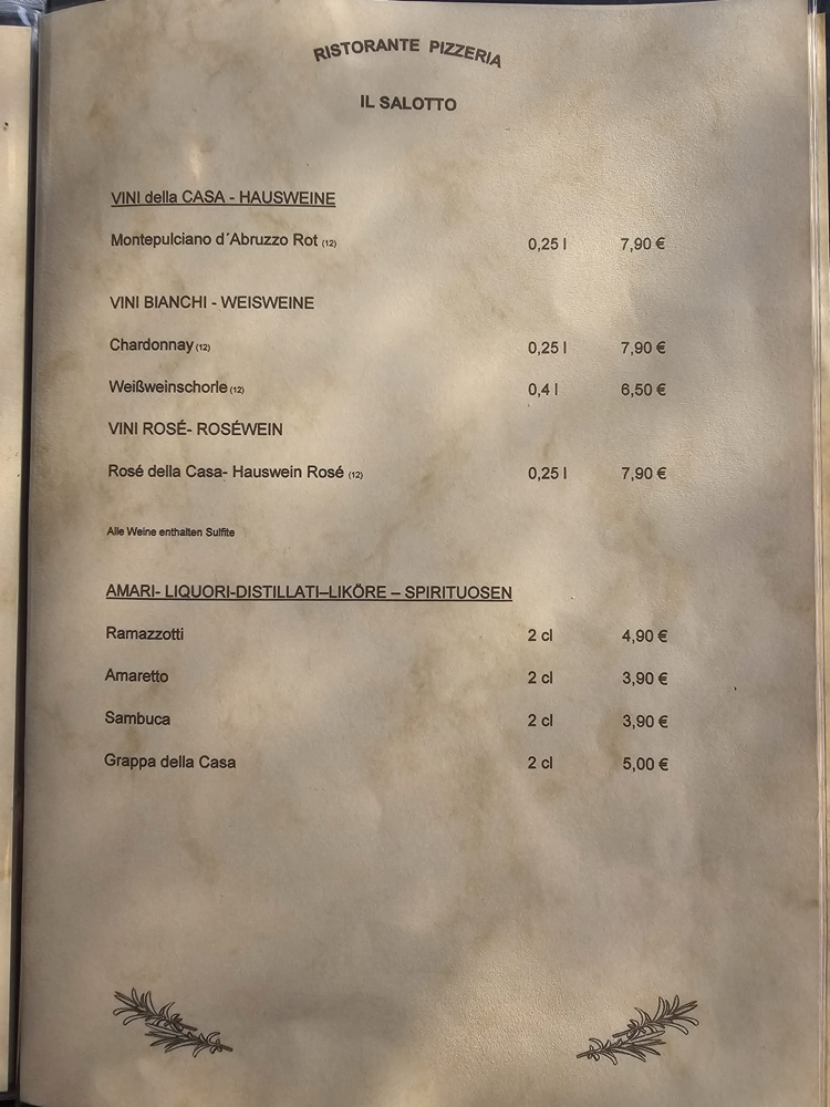 Aperitivi e Antipasti - Ristorante e Pizzeria Il Salotto