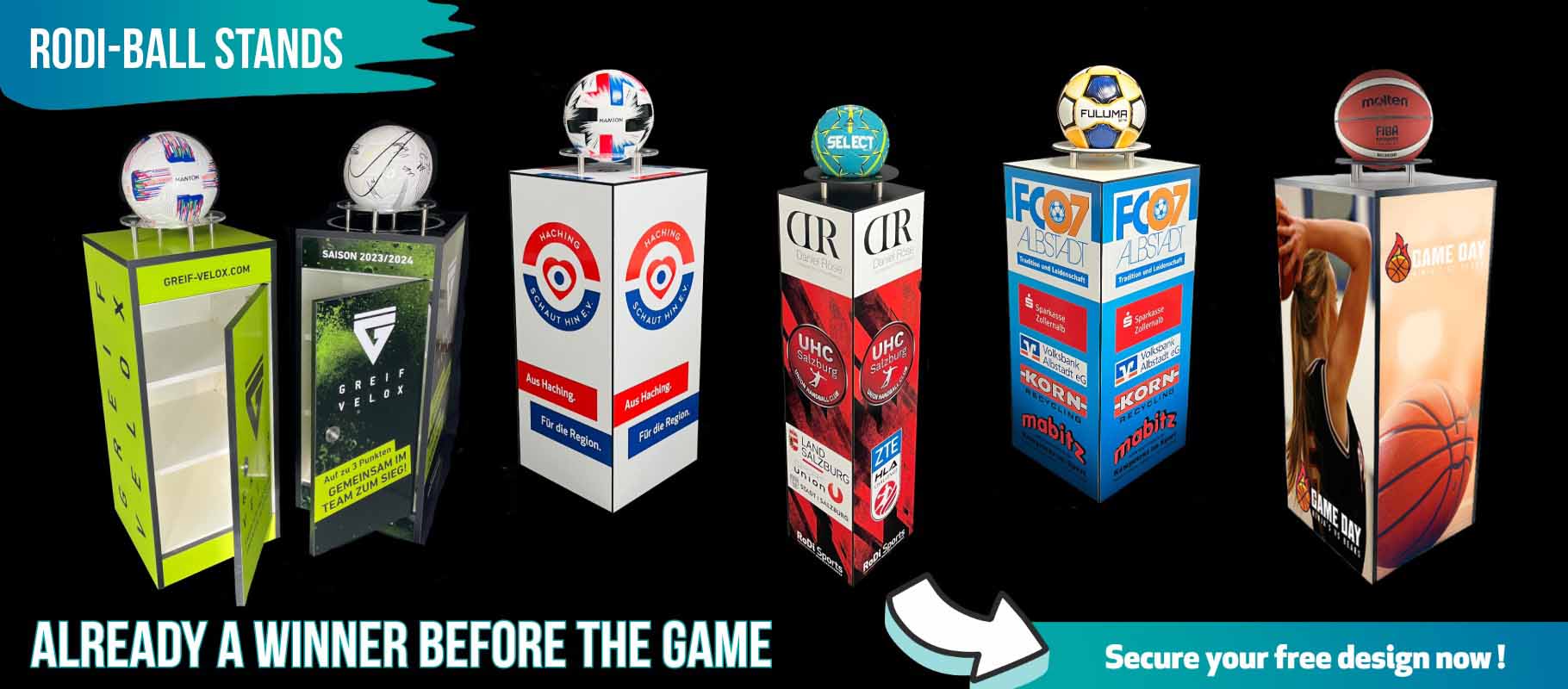 Buy personalized ball stands online - RoDi Sports