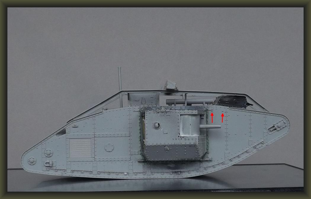 British Mark V "Male" Tank - The Gun Bucket. A Military Model Showcase