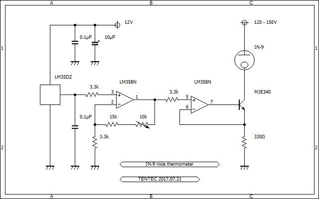 IN-9 thermometer - TENTEC 電子工作メモ帳