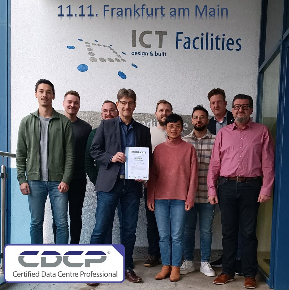 ICT-Facilities bilden 6 Mitarbeiter zum CDCP weiter - datacenterpersonalentwicklungs Webseite!