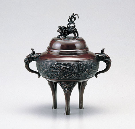 鋳銅製香炉(2) - 高岡銅器展示館 鋳銅製香炉(2) - 高岡銅器展示館