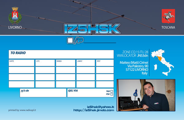 My best QSL... - iz5hsks jimdo page!
