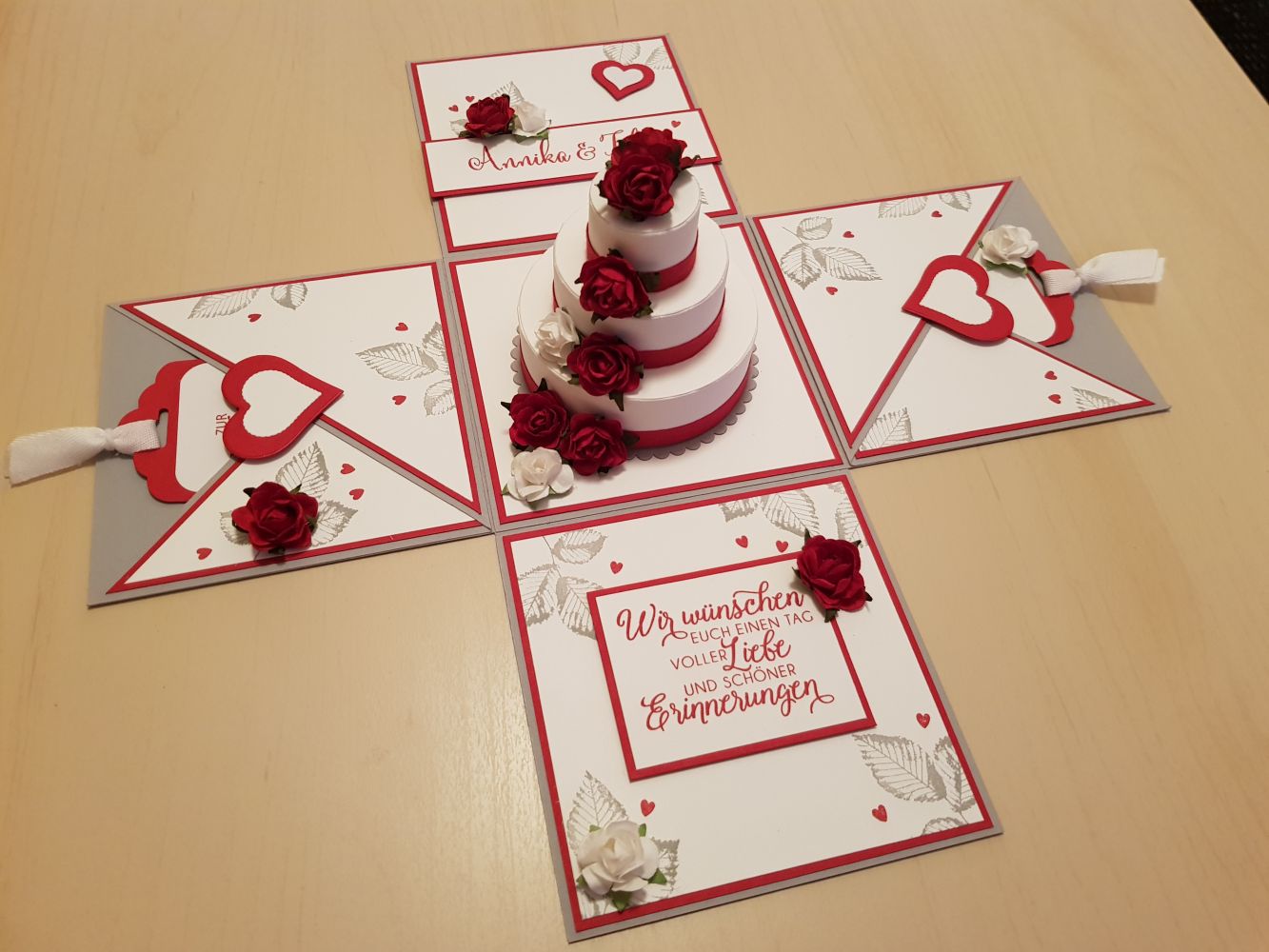Explosionsbox - Hochzeit - crazystampss Webseite!