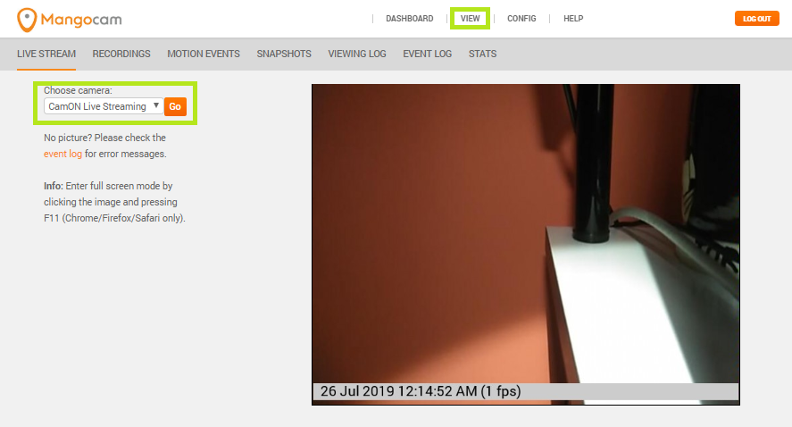 How to setup Mangocam - CamON Live Streaming