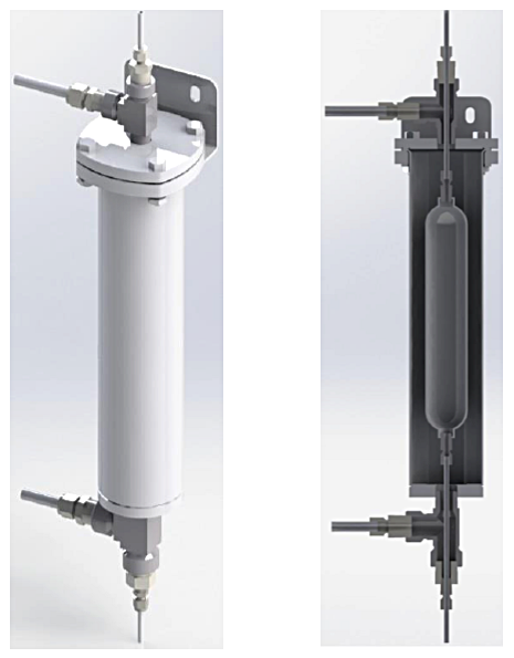 Jacketed sample cooler - Mechatest Liquid and Gas Sampling Systems