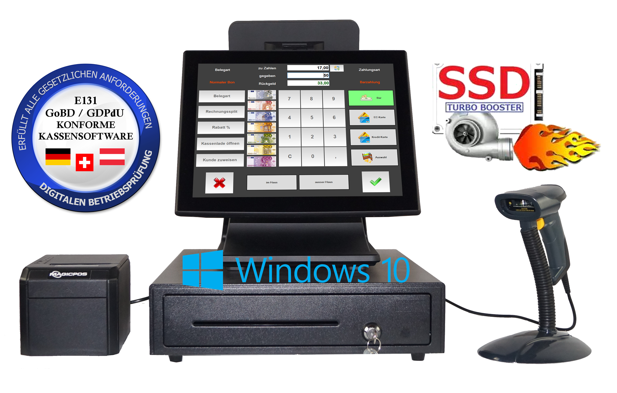 Mega Kassen günstig kaufen - MagicPOS Kassensysteme & Kassensoftware