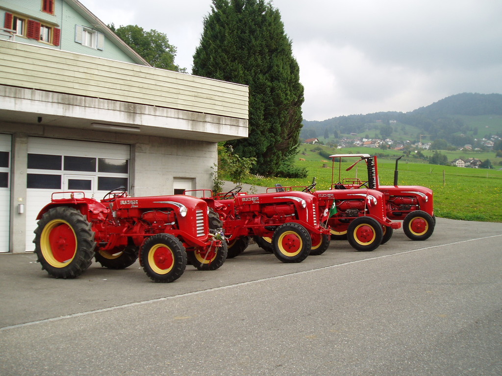BUCHER D4000 - BUCHER Oldtimer Traktor, Schilter 3500 Fiat und Rapid