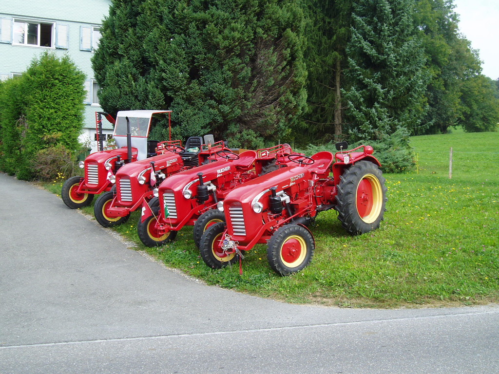 BUCHER D4000 - BUCHER Oldtimer Traktor, Schilter 3500 Fiat und Rapid
