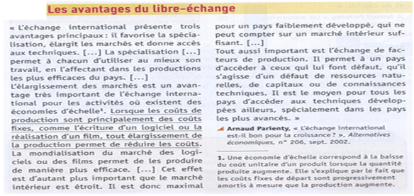 Les avantages du libre-échange - Site de sequences-cous-ses