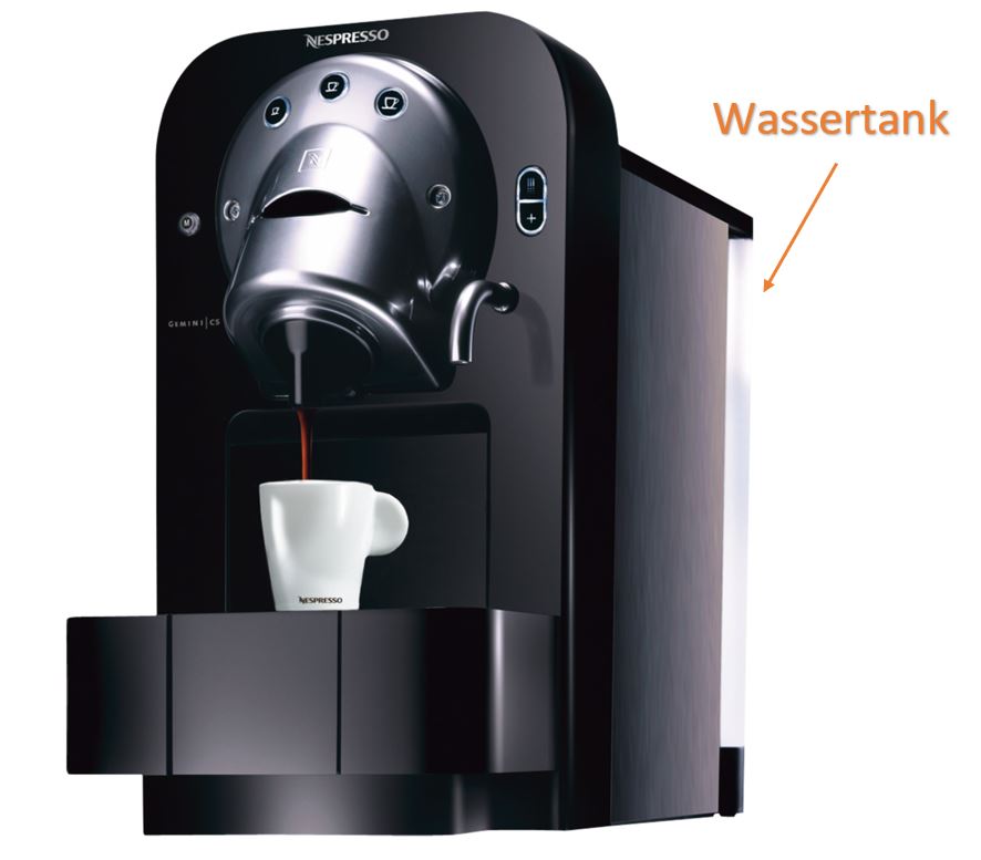 Wassertanks für die Nespresso Professional Maschine - Nespresso ...