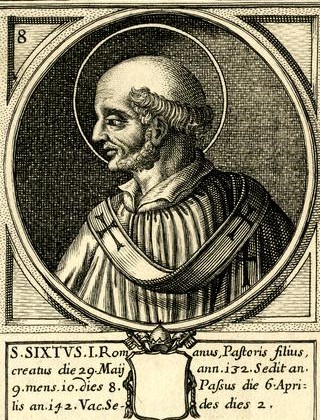 Sixtus I., Papst - Heiligen-Legende - Die Heiligen und Seligen der ...