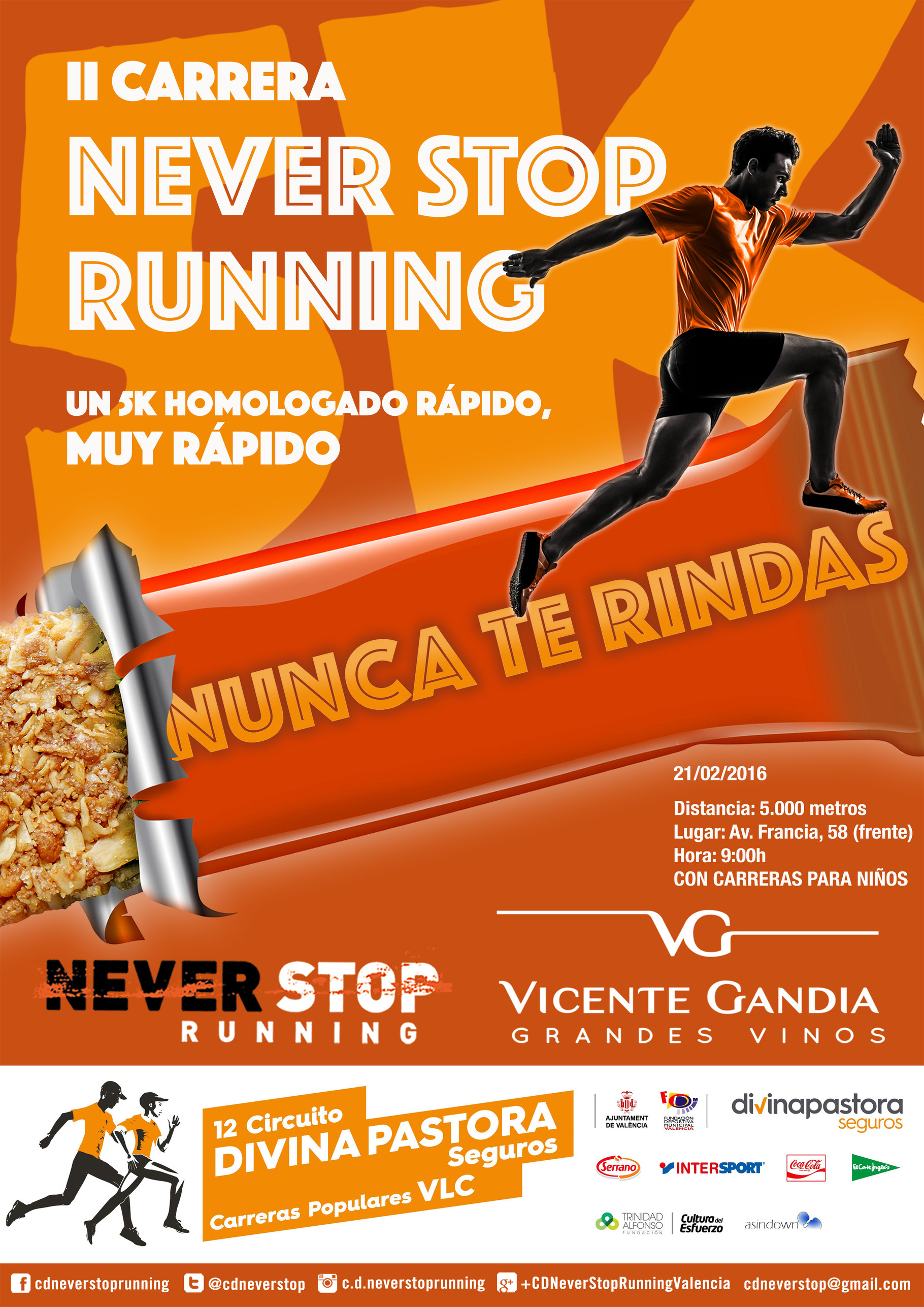 II CARRERA NEVER STOP RUNNING "NUNCA TE RINDAS" - CD Never Stop Running ...
