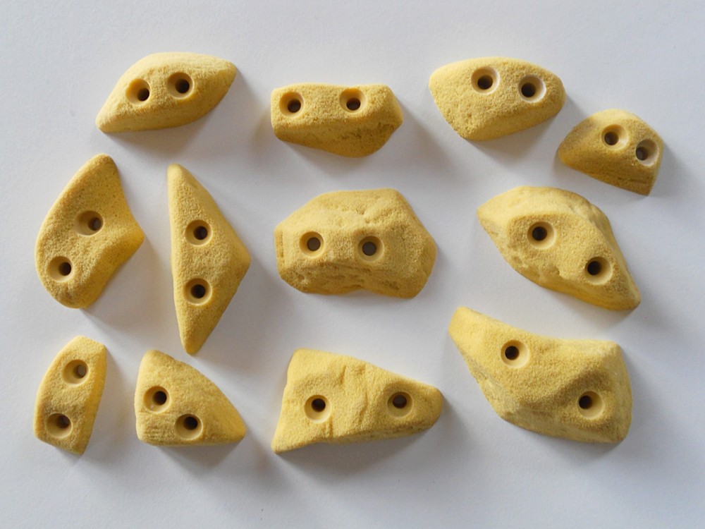 Polyurethane climbing holds - shaping climbing holds