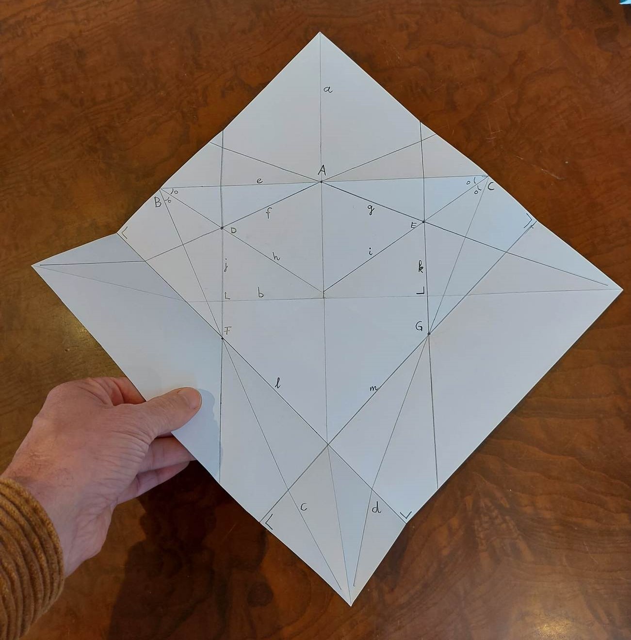 Een patroon met een achtvoudig rozet vouwen - Goossens geometric ...