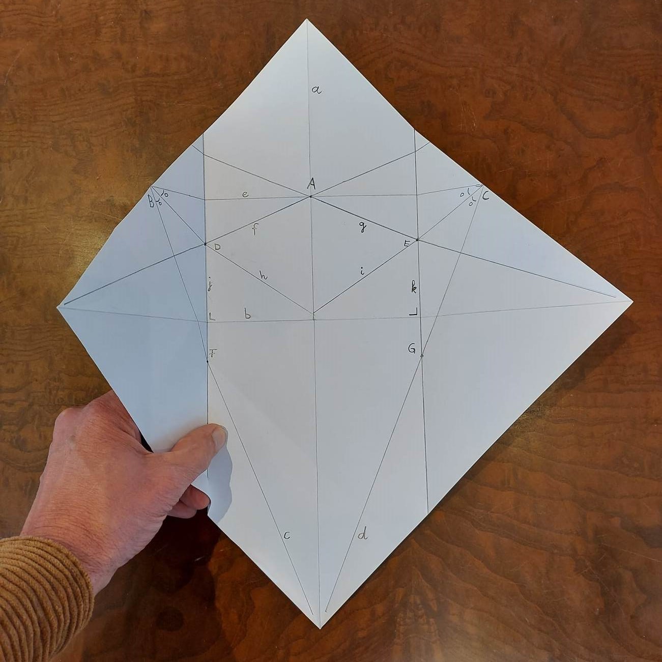 Een patroon met een achtvoudig rozet vouwen - Goossens geometric ...