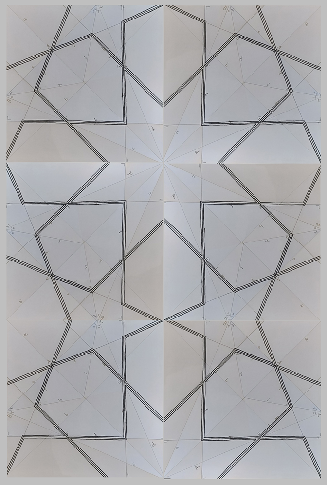 Een patroon met een achtvoudig rozet vouwen - Goossens geometric ...