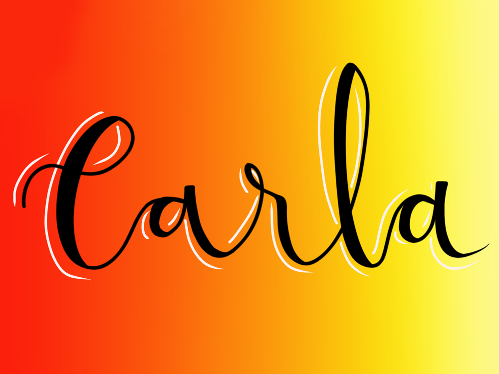 Names in lettering - Página web de jisdraws