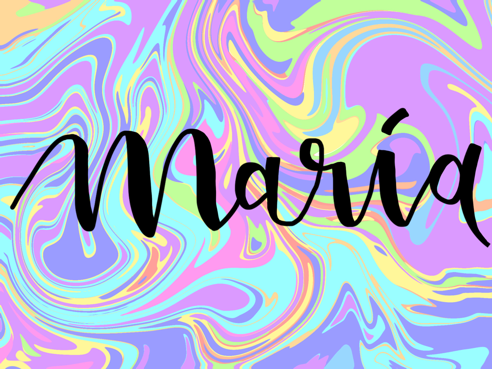 Names in lettering - Página web de jisdraws