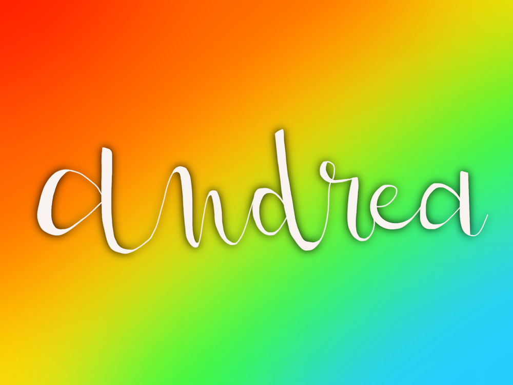 Names in lettering - Página web de jisdraws