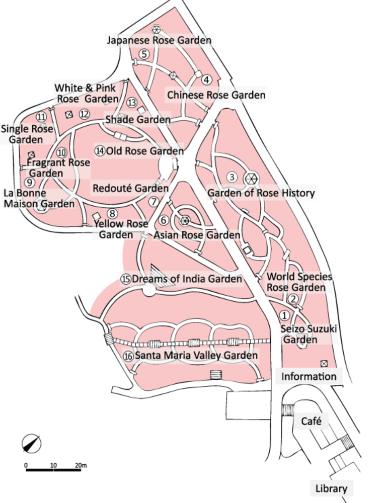 GRADEN MAP - 佐倉草ぶえの丘バラ園 The City of Sakura Rose Garden